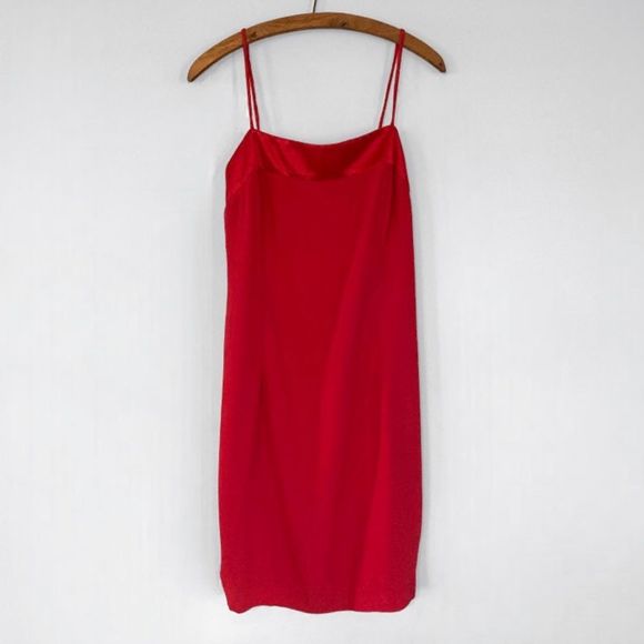 Vintage Dresses Vintage 9s Square Neck Mini Slip Dress Poshmark